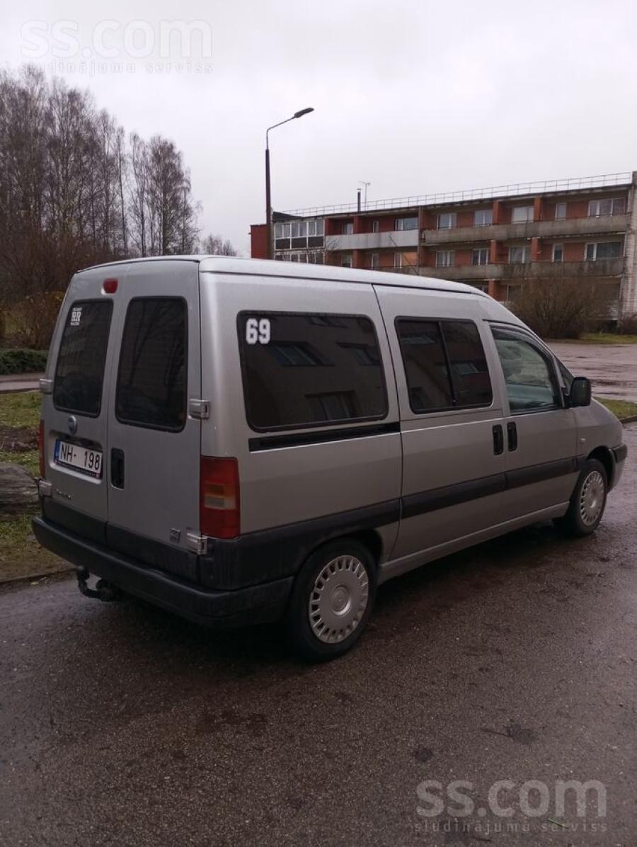 Grey Fiat Scudo 2004 in Riga, with an engine capacity of 2.00 L and mileage of 0 thousand km for 2550 €, photo 4 on AUTOMOTO.COM.LV