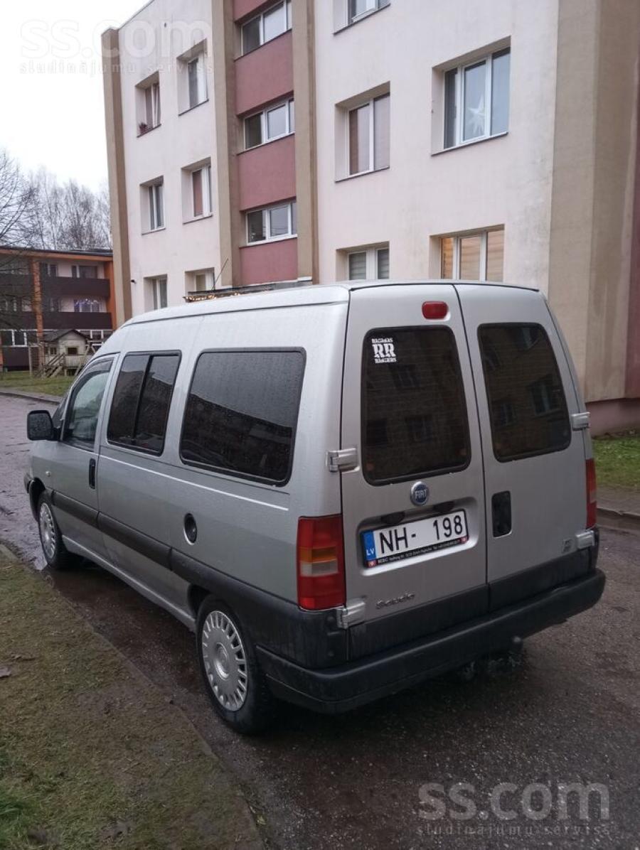 Grey Fiat Scudo 2004 in Riga, with an engine capacity of 2.00 L and mileage of 0 thousand km for 2550 €, photo 5 on AUTOMOTO.COM.LV