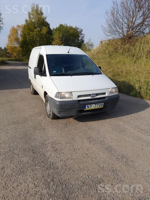 Balts Fiat Scudo 2000 Rīga, ar dzinēja tilpumu 1.90 L un nobraukumu 270 tūkst. km par 2200 €, foto 1 vietnē AUTOMOTO.COM.LV