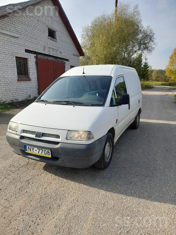 Fiat Scudo 2000 in Riga on AUTOMOTO.COM.LV White Fiat Scudo 2000 in Riga, with an engine capacity of 1.90 L and mileage of 270 thousand km for 2200 €, photo 3 on AUTOMOTO.COM.LV
