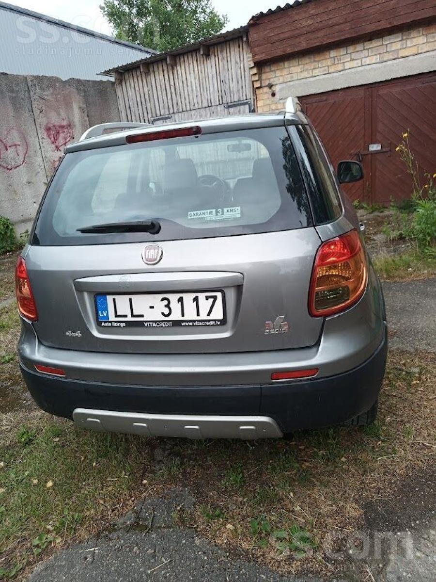 Pelēks Fiat Sedici 2008 Jelgava, ar dzinēja tilpumu 1.90 L un nobraukumu 263 tūkst. km par 2850 €, foto 5 vietnē AUTOMOTO.COM.LV
