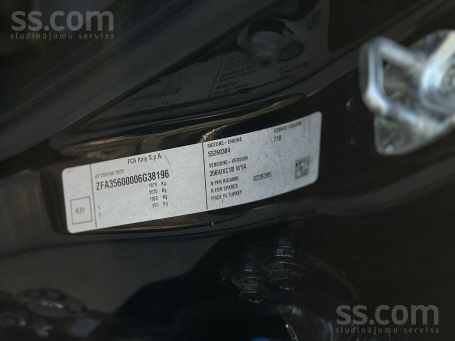 Melns Fiat Tipo 2017 Jūrmala, ar dzinēja tilpumu 1.60 L un nobraukumu 244 tūkst. km par 5770 €, foto 24 vietnē AUTOMOTO.COM.LV