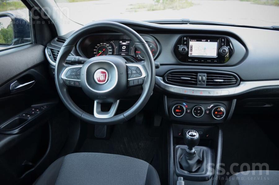 Blue Fiat Tipo 2021 in Riga, with an engine capacity of 1.40 L and mileage of 99 thousand km for 7450 €, photo 10 on AUTOMOTO.COM.LV
