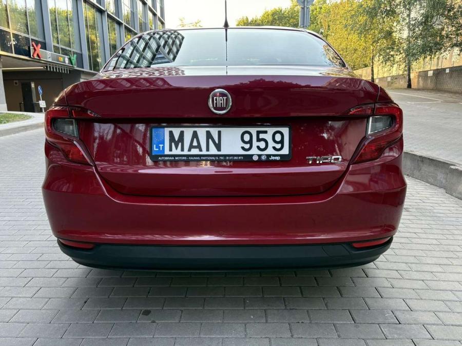 Red Fiat Tipo 2021 in Vilnius, with an engine capacity of 1.37 L and mileage of 55 thousand km for 8200 €, photo 8 on AUTOMOTO.COM.LV