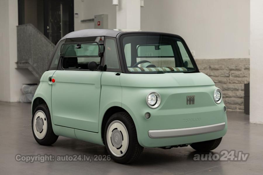 Green Fiat Topolino 2025 in Tallinn, with an engine capacity of 0.00 L and mileage of 2 thousand km for 10900 €, photo 1 on AUTOMOTO.COM.LV