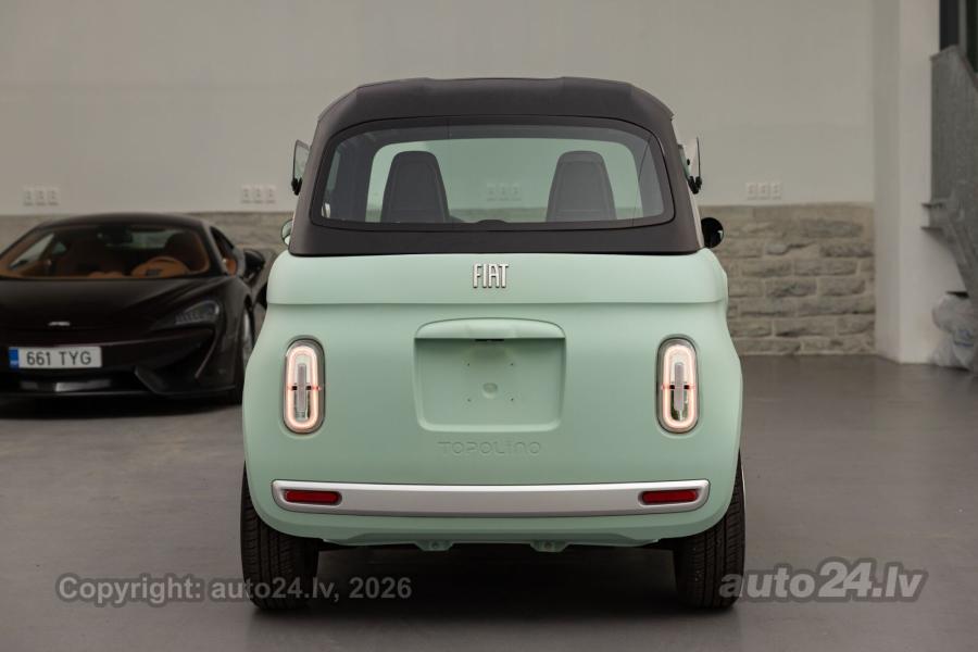 Green Fiat Topolino 2025 in Tallinn, with an engine capacity of 0.00 L and mileage of 2 thousand km for 10900 €, photo 5 on AUTOMOTO.COM.LV