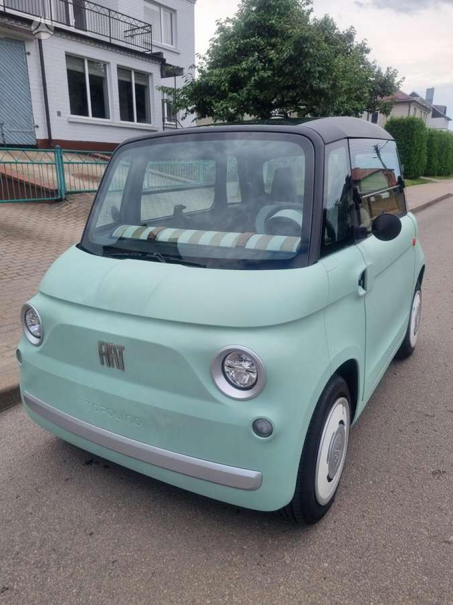 Green Fiat Topolino 2024 in Taurage, with an engine capacity of 0.00 L and mileage of 6 thousand km for 5500 €, photo 1 on AUTOMOTO.COM.LV