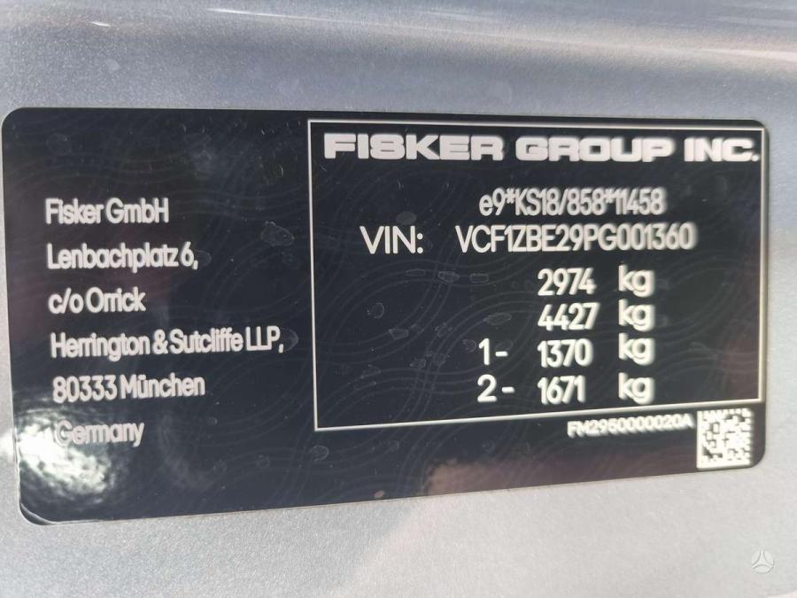 Grey Fisker Ocean 2023 in Taurage, with an engine capacity of 0.00 L and mileage of 57 thousand km for 22800 €, photo 35 on AUTOMOTO.COM.LV