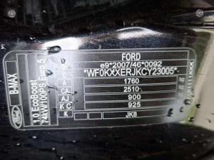 Melns Ford B-Max 2012 Ukmergė, ar dzinēja tilpumu 1.00 L un nobraukumu 224 tūkst. km par 2750 €, foto 16 vietnē AUTOMOTO.COM.LV