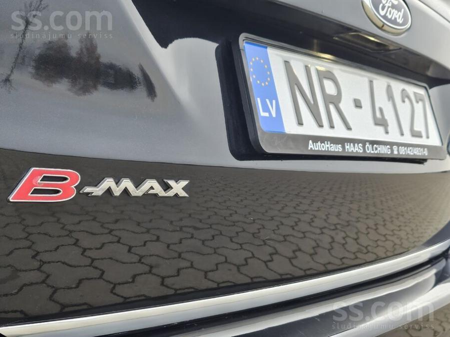 Black Ford B-Max 2014 in Riga, with an engine capacity of 1.50 L and mileage of 221 thousand km for 4790 €, photo 30 on AUTOMOTO.COM.LV