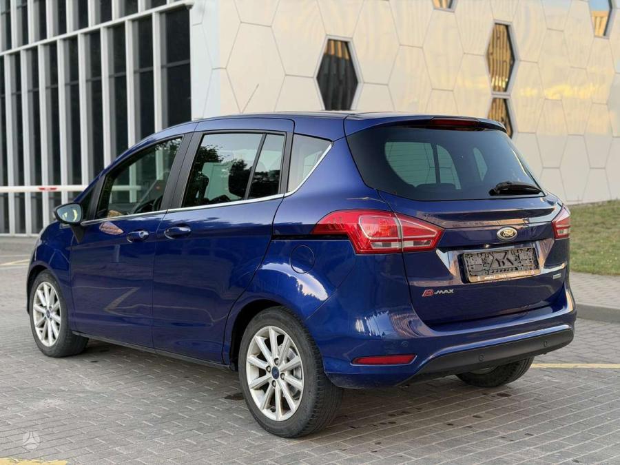 Blue Ford B-Max 2016 in Vilnius, with an engine capacity of 1.00 L and mileage of 146 thousand km for 5350 €, photo 7 on AUTOMOTO.COM.LV