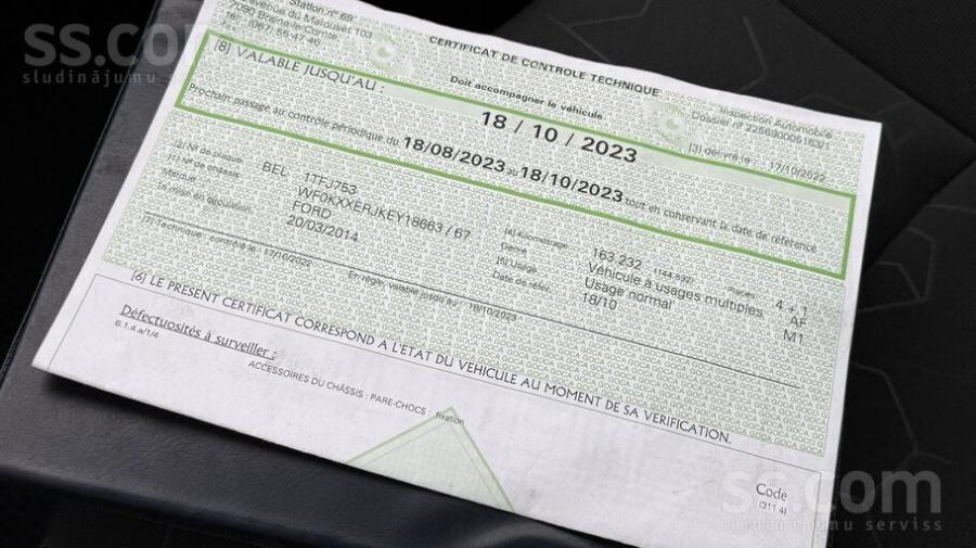 Ford B-Max 2014 Jelgava, ar dzinēja tilpumu 1.50 L un nobraukumu 179 tūkst. km par 4990 €, foto 14 vietnē AUTOMOTO.COM.LV