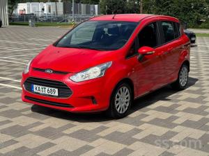 Sarkans Ford B-Max 2016 Rīga, ar dzinēja tilpumu 1.00 L un nobraukumu 154 tūkst. km par 4500 €, foto  vietnē AUTOMOTO.COM.LV