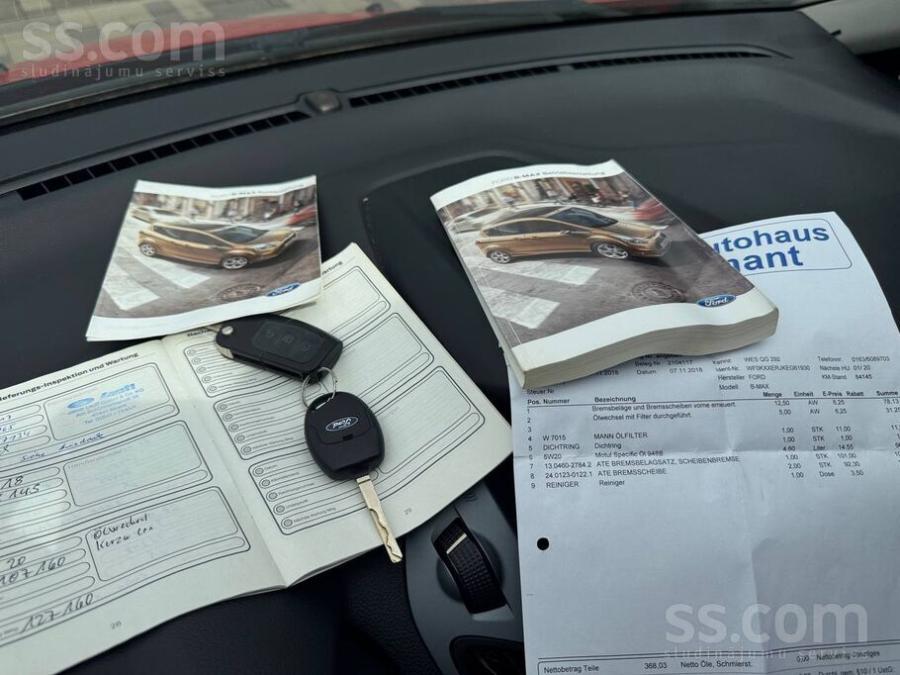 Sarkans Ford B-Max 2016 Rīga, ar dzinēja tilpumu 1.00 L un nobraukumu 154 tūkst. km par 4500 €, foto 27 vietnē AUTOMOTO.COM.LV