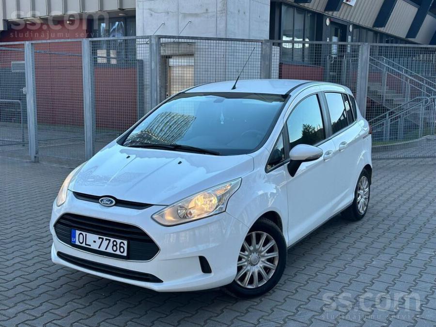 White Ford B-Max 2014 in Riga, with an engine capacity of 1.60 L and mileage of 0 thousand km for 3850 €, photo 1 on AUTOMOTO.COM.LV