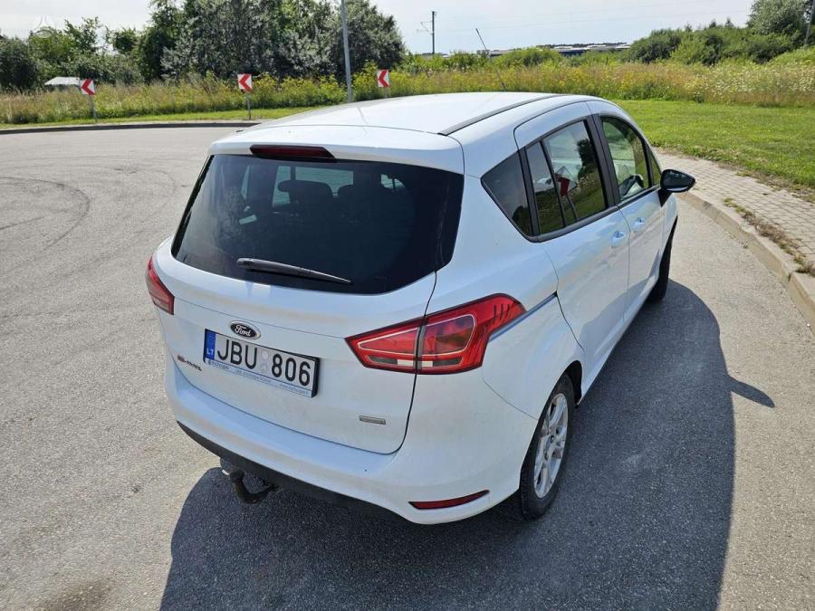 White Ford B-Max 2016 in Klaipeda, with an engine capacity of 1.00 L and mileage of 147 thousand km for 4950 €, photo 7 on AUTOMOTO.COM.LV