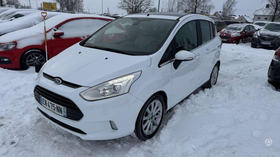 White Ford B-Max 2017 in Taurage, with an engine capacity of 1.00 L and mileage of 130 thousand km for 4700 €, photo 2 on AUTOMOTO.COM.LV
