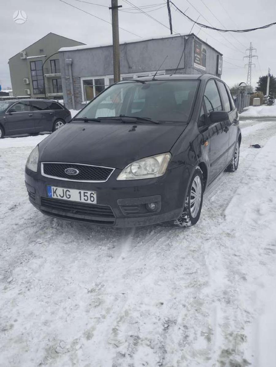Black Ford C-Max 2005 in Kaunas, with an engine capacity of 1.60 L and mileage of 220 thousand km for 1650 €, photo 1 on AUTOMOTO.COM.LV