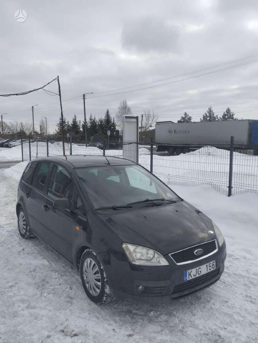 Black Ford C-Max 2005 in Kaunas, with an engine capacity of 1.60 L and mileage of 220 thousand km for 1650 €, photo 3 on AUTOMOTO.COM.LV