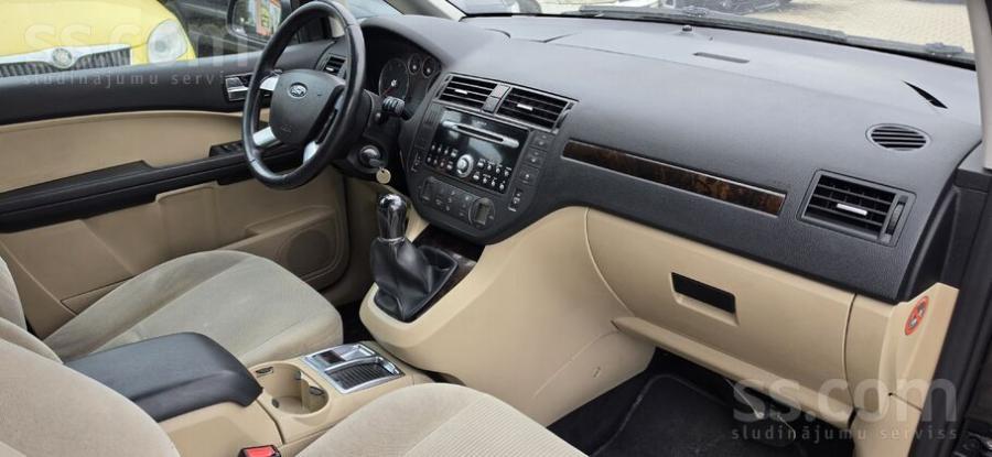 Black Ford C-Max 2005 in Valmiera, with an engine capacity of 2.00 L and mileage of 309 thousand km for 1200 €, photo 10 on AUTOMOTO.COM.LV
