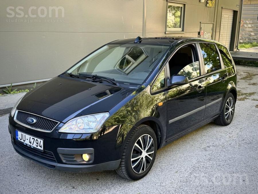 Black Ford C-Max 2005 in Riga, with an engine capacity of 1.60 L and mileage of 295 thousand km for 990 €, photo 1 on AUTOMOTO.COM.LV
