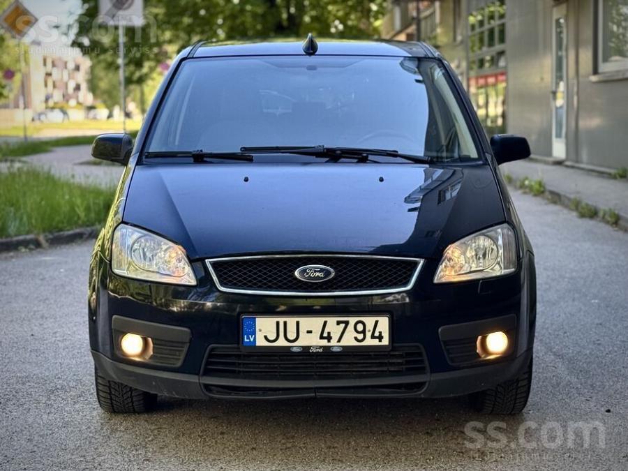 Black Ford C-Max 2005 in Riga, with an engine capacity of 1.60 L and mileage of 295 thousand km for 990 €, photo 3 on AUTOMOTO.COM.LV
