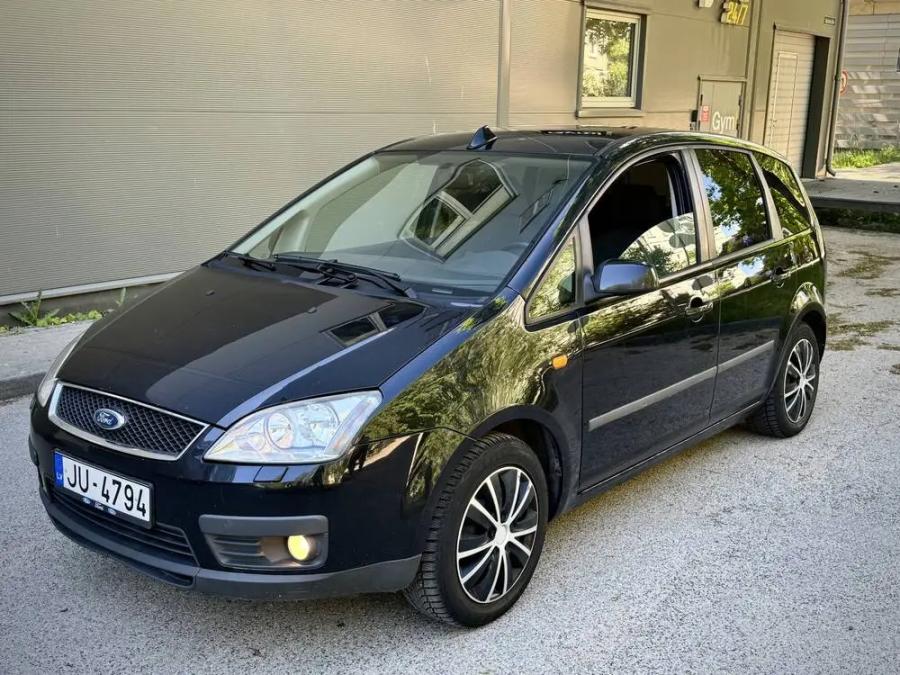 Black Ford C-Max 2005 in Riga, with an engine capacity of 1.60 L and mileage of 295 thousand km for 800 €, photo 1 on AUTOMOTO.COM.LV