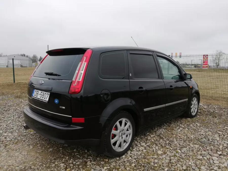 Black Ford C-Max 2005 in Saldus, with an engine capacity of 1.60 L and mileage of 266 thousand km for 1900 €, photo 3 on AUTOMOTO.COM.LV