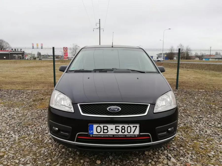 Black Ford C-Max 2005 in Saldus, with an engine capacity of 1.60 L and mileage of 266 thousand km for 1900 €, photo 6 on AUTOMOTO.COM.LV