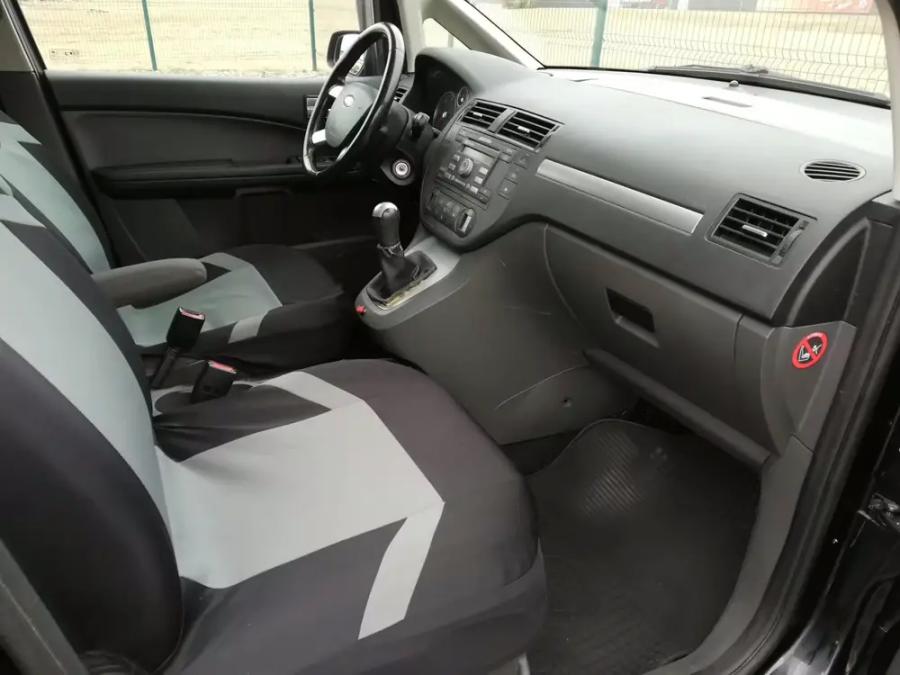 Black Ford C-Max 2005 in Saldus, with an engine capacity of 1.60 L and mileage of 266 thousand km for 1900 €, photo 9 on AUTOMOTO.COM.LV