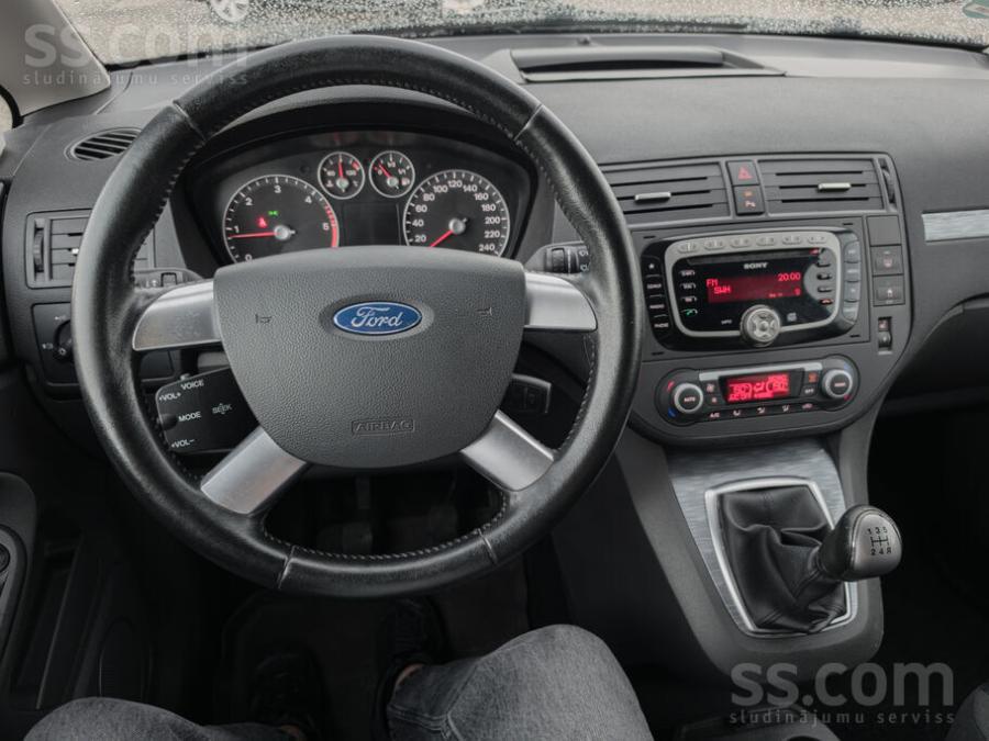 Melns Ford C-Max 2008 Liepāja, ar dzinēja tilpumu 1.60 L un nobraukumu 229 tūkst. km par 3200 €, foto 18 vietnē AUTOMOTO.COM.LV