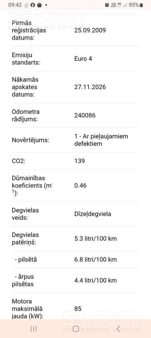 Black Ford C-Max 2009 in Daugavpils, with an engine capacity of 1.80 L and mileage of 242 thousand km for 1700 €, photo 3 on AUTOMOTO.COM.LV