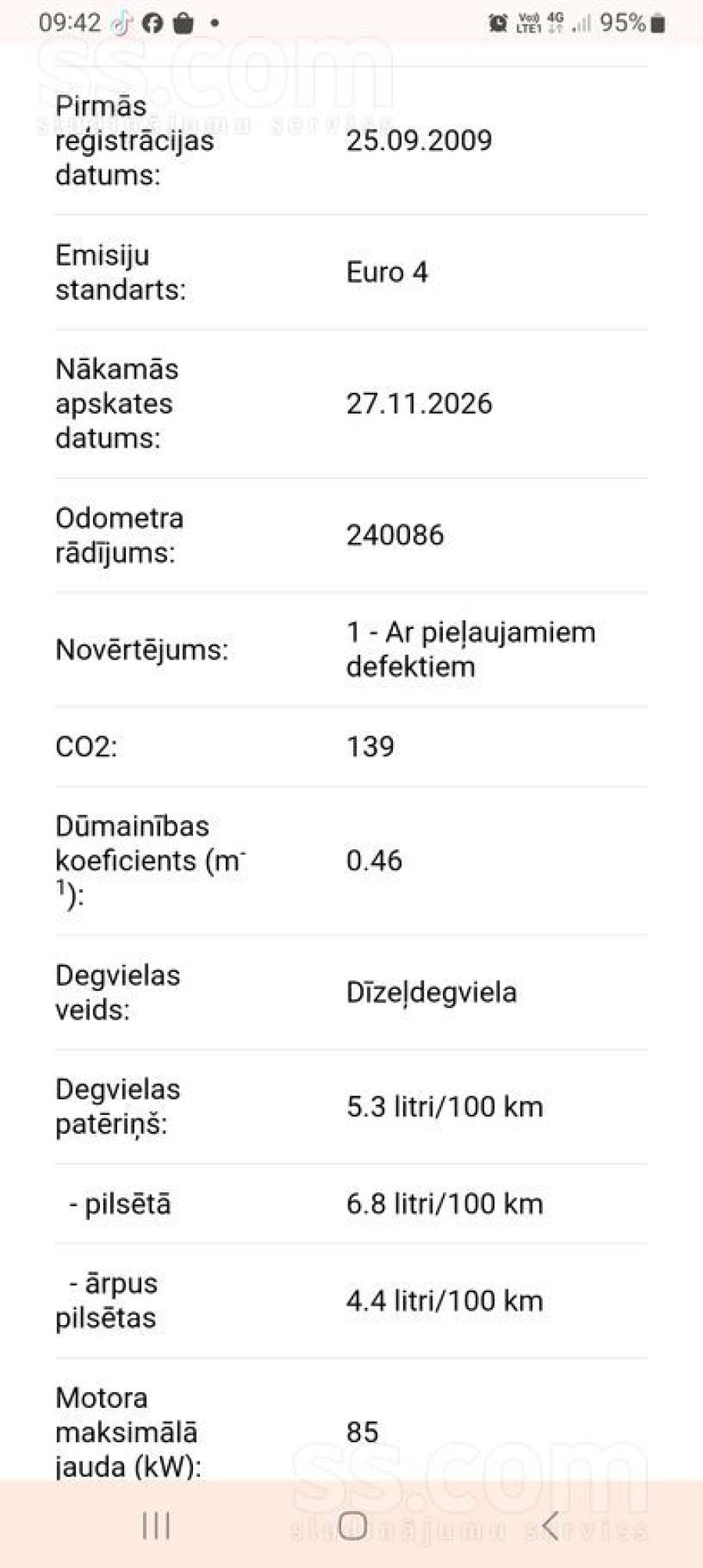 Black Ford C-Max 2009 in Daugavpils, with an engine capacity of 1.80 L and mileage of 242 thousand km for 1700 €, photo 4 on AUTOMOTO.COM.LV