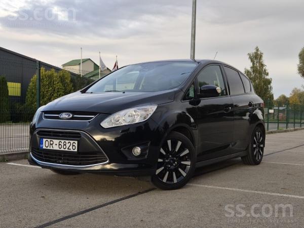 Black Ford C-Max 2014 in Jelgava, with an engine capacity of 1.60 L and mileage of 188 thousand km for 5550 €, photo 1 on AUTOMOTO.COM.LV