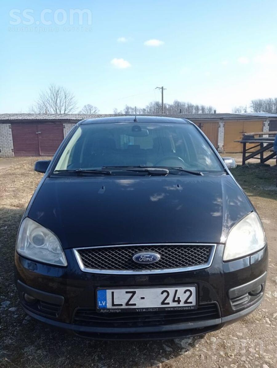 Black Ford C-Max 2004 in Talsi, with an engine capacity of 1.60 L and mileage of 390 thousand km for 900 €, photo 1 on AUTOMOTO.COM.LV