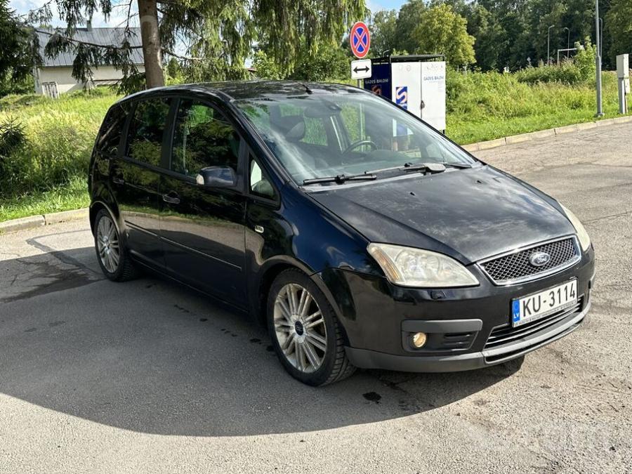 Black Ford C-Max 2004 in Jelgava, with an engine capacity of 2.00 L and mileage of 381 thousand km for 1550 €, photo 4 on AUTOMOTO.COM.LV