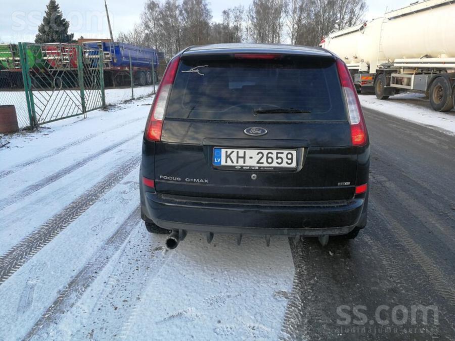 Black Ford C-Max 2005 in Bauska, with an engine capacity of 2.00 L and mileage of 292 thousand km for 1400 €, photo 7 on AUTOMOTO.COM.LV