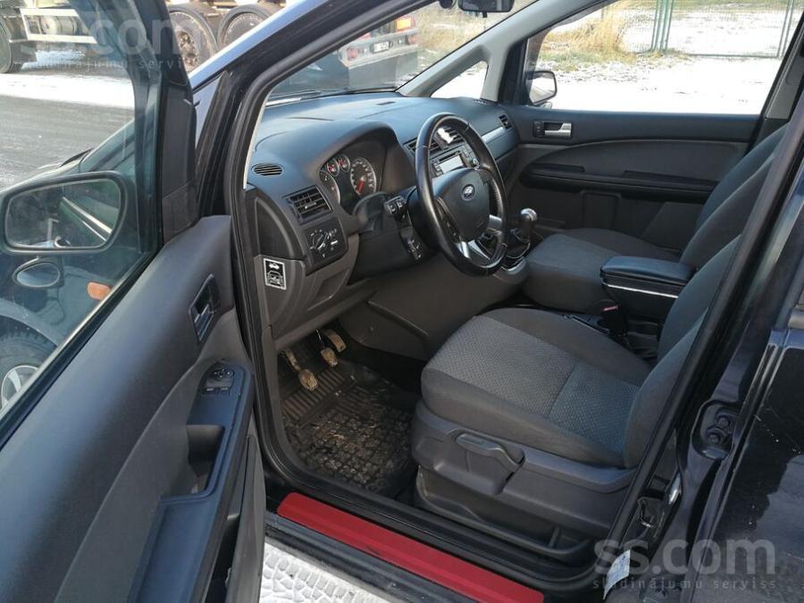 Black Ford C-Max 2005 in Bauska, with an engine capacity of 2.00 L and mileage of 292 thousand km for 1400 €, photo 9 on AUTOMOTO.COM.LV