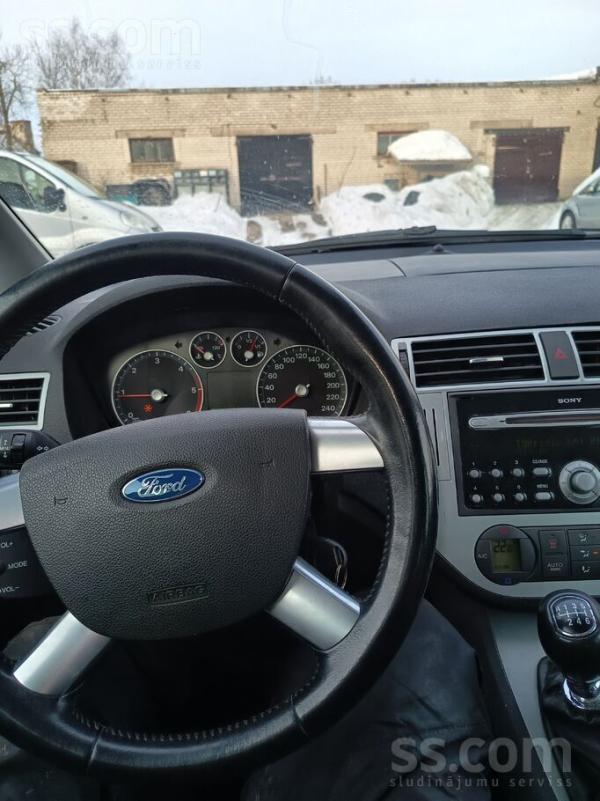 Melns Ford C-Max 2006 Liepāja, ar dzinēja tilpumu 2.00 L un nobraukumu 291 tūkst. km par 1350 €, foto 4 vietnē AUTOMOTO.COM.LV