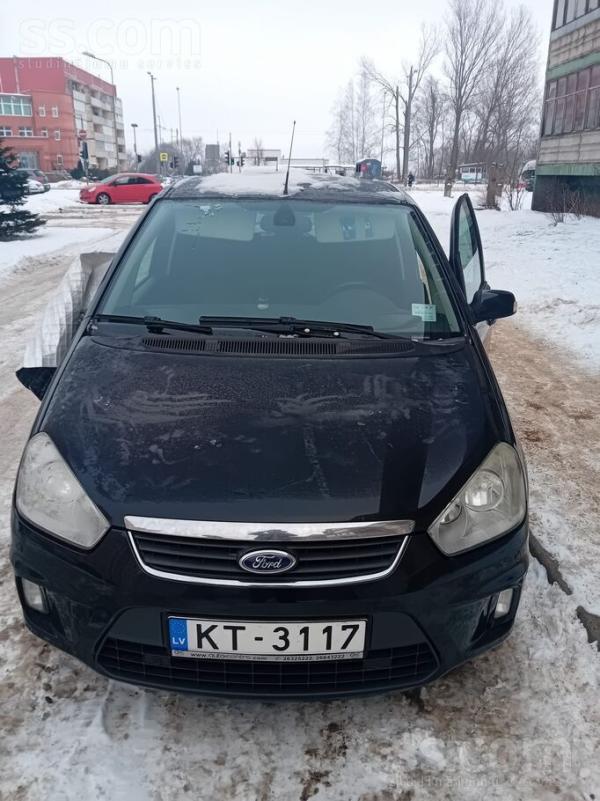 Black Ford C-Max 2008 in Liepaja, with an engine capacity of 1.60 L and mileage of 260 thousand km for 1800 €, photo 1 on AUTOMOTO.COM.LV