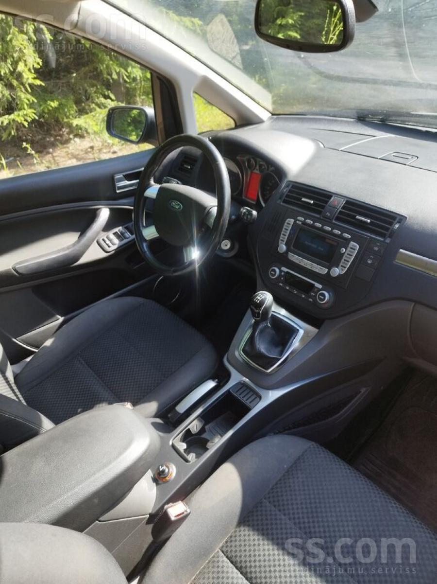 Melns Ford C-Max 2008 Dobele, ar dzinēja tilpumu 1.80 L un nobraukumu 268 tūkst. km par 950 €, foto 7 vietnē AUTOMOTO.COM.LV