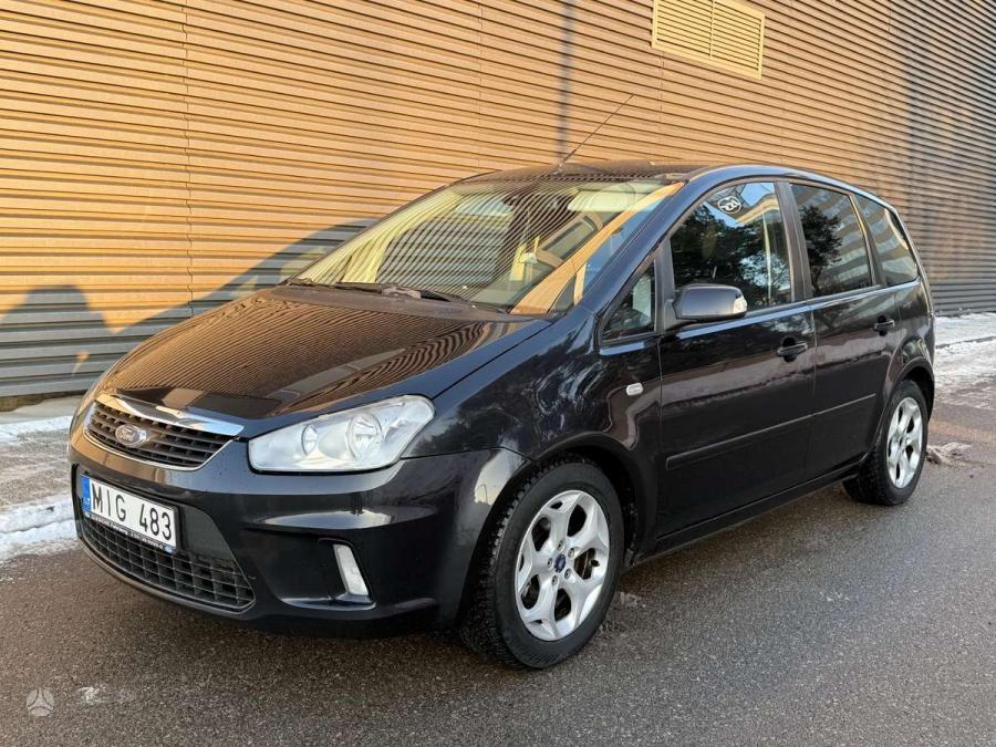 Black Ford C-Max 2009 in Vilnius, with an engine capacity of 1.56 L and mileage of 228 thousand km for 1900 €, photo 1 on AUTOMOTO.COM.LV