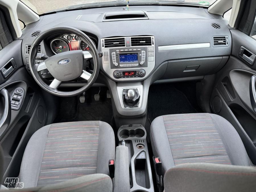 Black Ford C-Max 2009 in Alytus, with an engine capacity of 1.60 L and mileage of 264 thousand km for 2350 €, photo 22 on AUTOMOTO.COM.LV