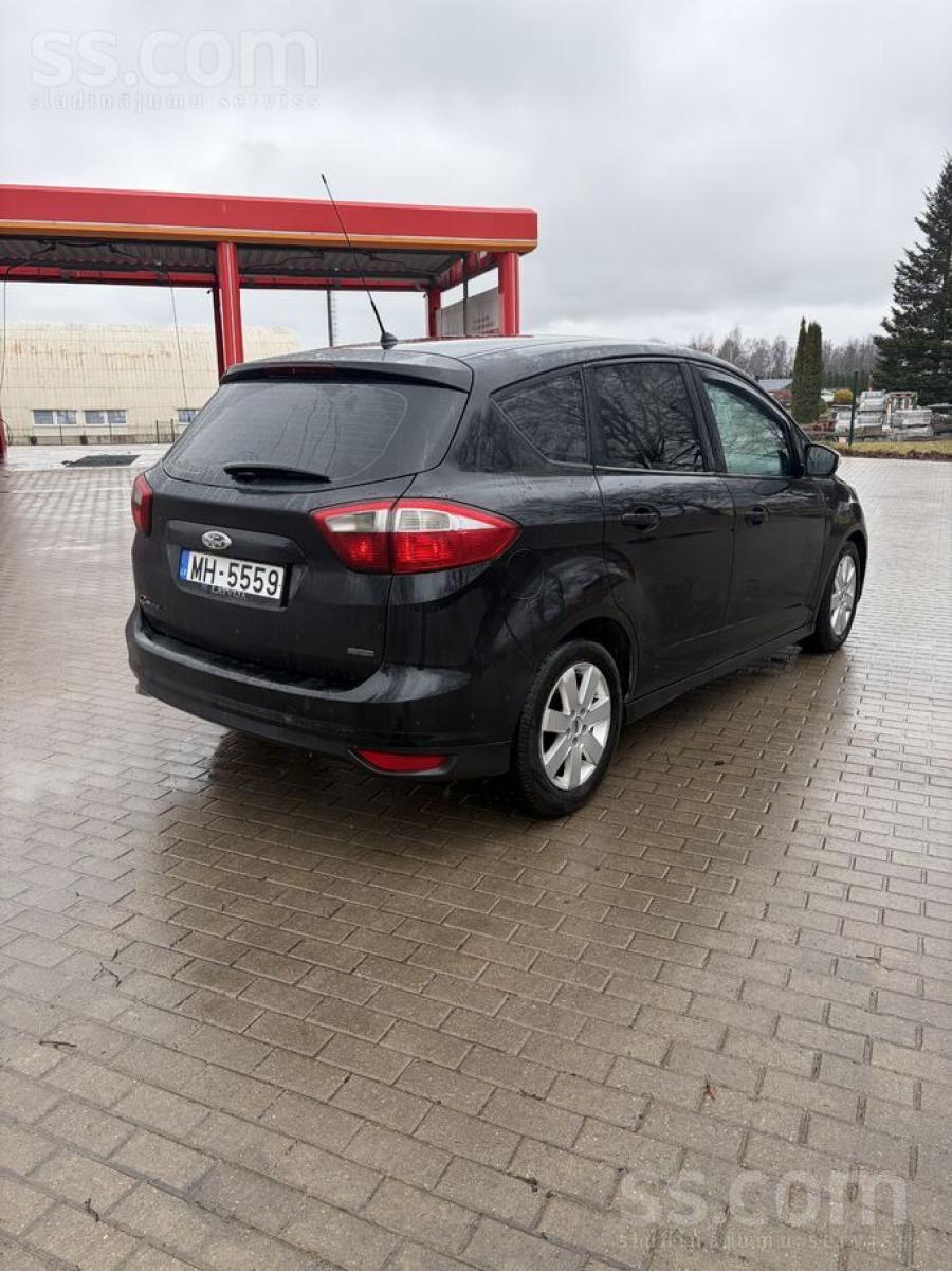 Black Ford C-Max 2012 in Talsi, with an engine capacity of 1.60 L and mileage of 264 thousand km for 4250 €, photo 10 on AUTOMOTO.COM.LV