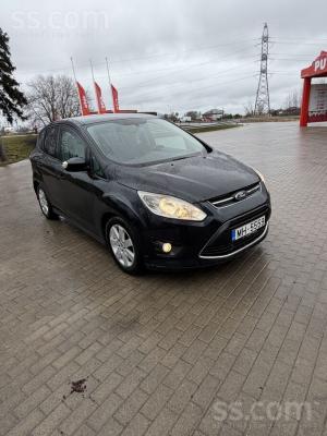 Black Ford C-Max 2012 in Talsi, with an engine capacity of 1.60 L and mileage of 264 thousand km for 4250 €, photo 12 on AUTOMOTO.COM.LV
