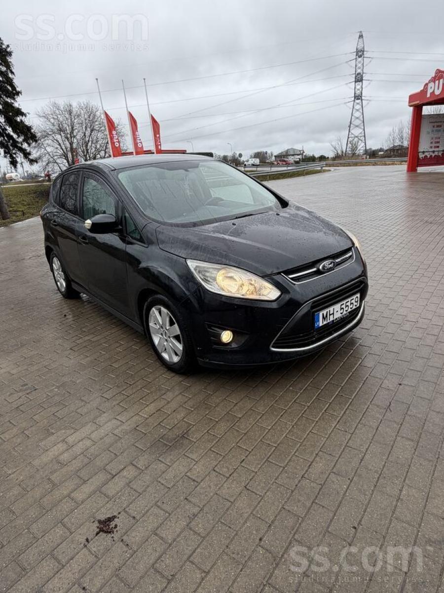 Black Ford C-Max 2012 in Talsi, with an engine capacity of 1.60 L and mileage of 264 thousand km for 4250 €, photo 12 on AUTOMOTO.COM.LV