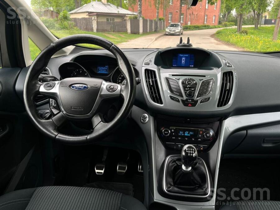 Black Ford C-Max 2013 in Riga, with an engine capacity of 1.60 L and mileage of 0 thousand km for 4799 €, photo 12 on AUTOMOTO.COM.LV