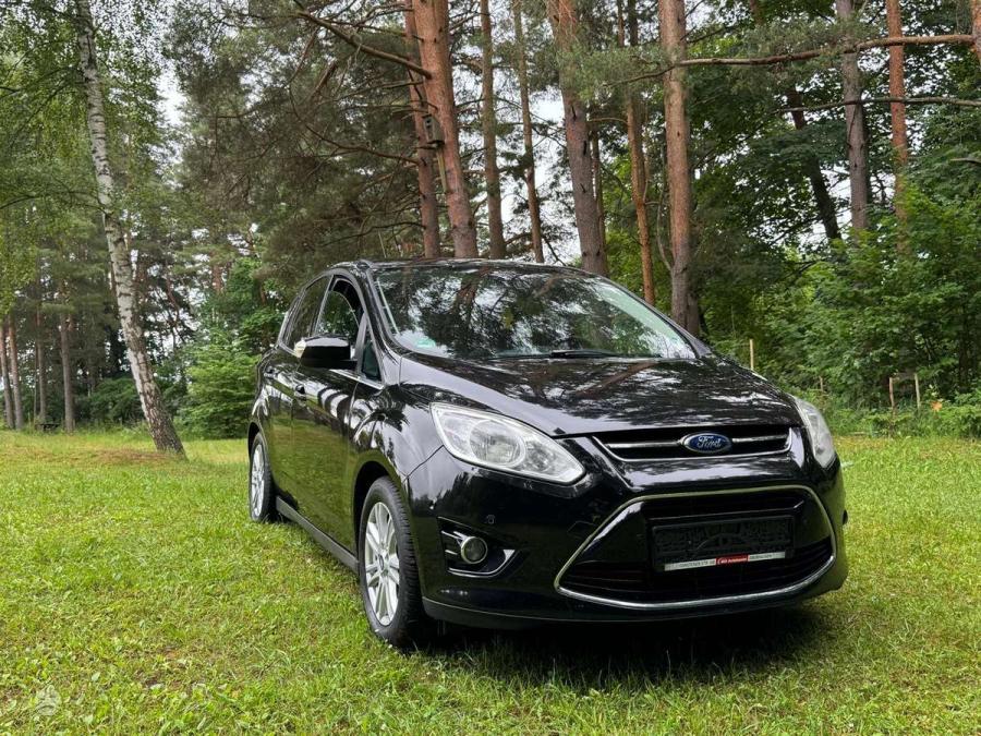 Black Ford C-Max 2014 in Utena, with an engine capacity of 2.00 L and mileage of 130 thousand km for 4650 €, photo 11 on AUTOMOTO.COM.LV