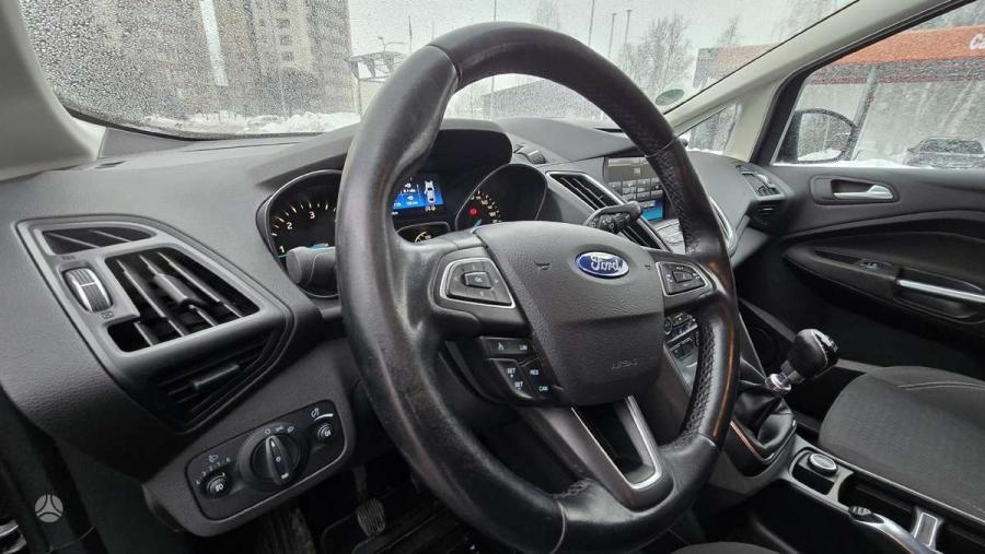 Melns Ford C-Max 2016 Kauņa, ar dzinēja tilpumu 1.50 L un nobraukumu 313 tūkst. km par 5990 €, foto 8 vietnē AUTOMOTO.COM.LV