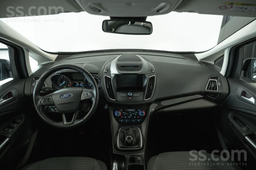 Black Ford C-Max 2018 in Riga, with an engine capacity of 1.00 L and mileage of 96 thousand km for 8990 €, photo 8 on AUTOMOTO.COM.LV